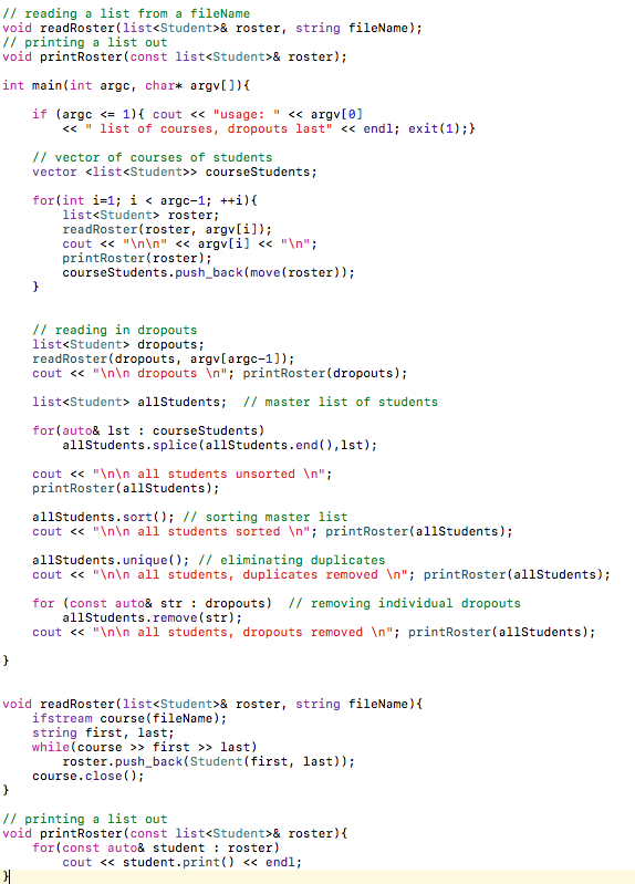 In C++ modify the .cpp example so that it outputs the | Chegg.com