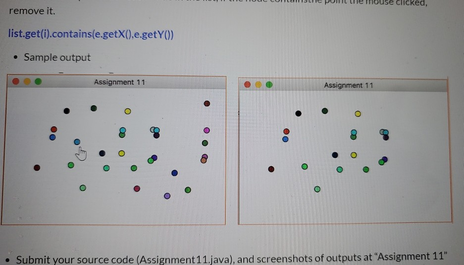 Solved Geometry: add and remove points Write a program that | Chegg.com