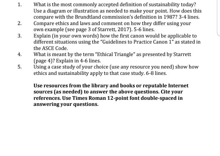 Solved 1. 2. 3. What is the most commonly accepted | Chegg.com