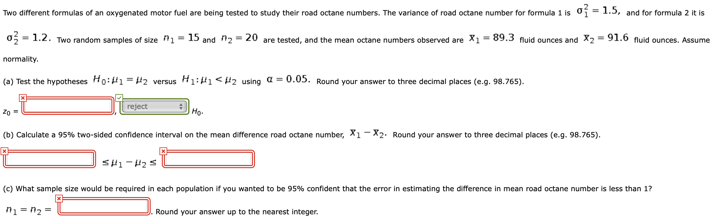 Solved Two different formulas of an oxygenated motor fuel | Chegg.com