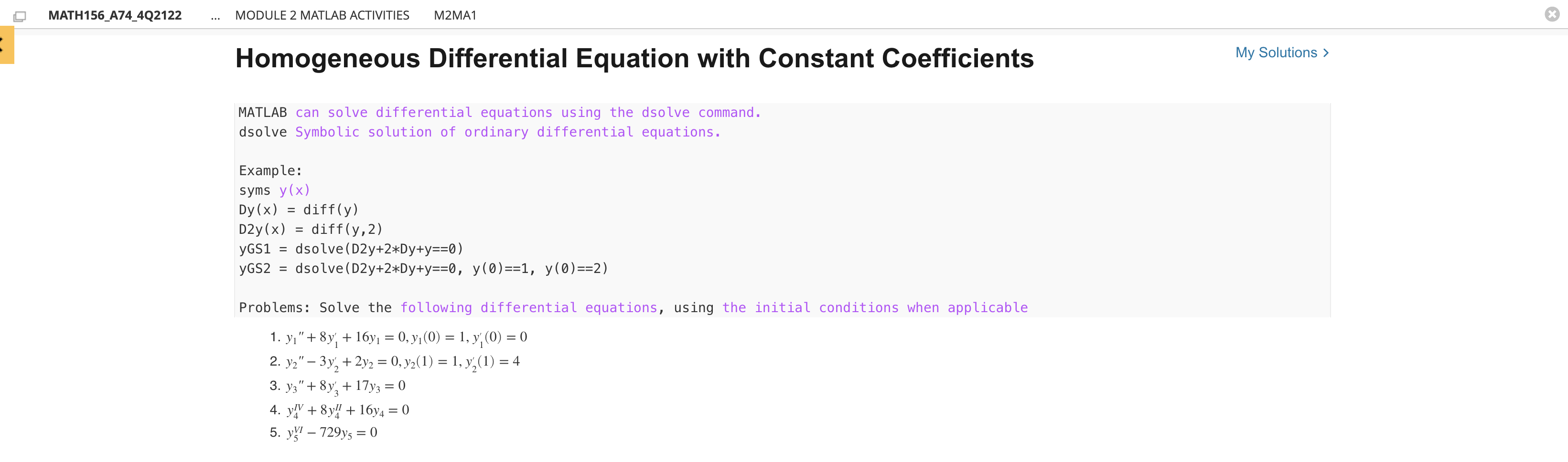 Solved MATH156_A74_4Q2122 MODULE 2 MATLAB ACTIVITIES M2MA1 | Chegg.com