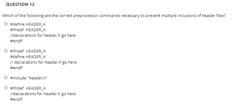 Solved QUESTION 12 Which of the following are the correct | Chegg.com