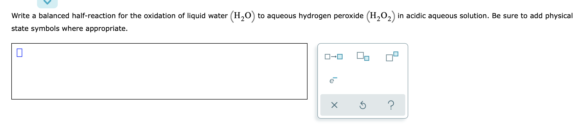 Solved Write a balanced half-reaction for the oxidation of | Chegg.com