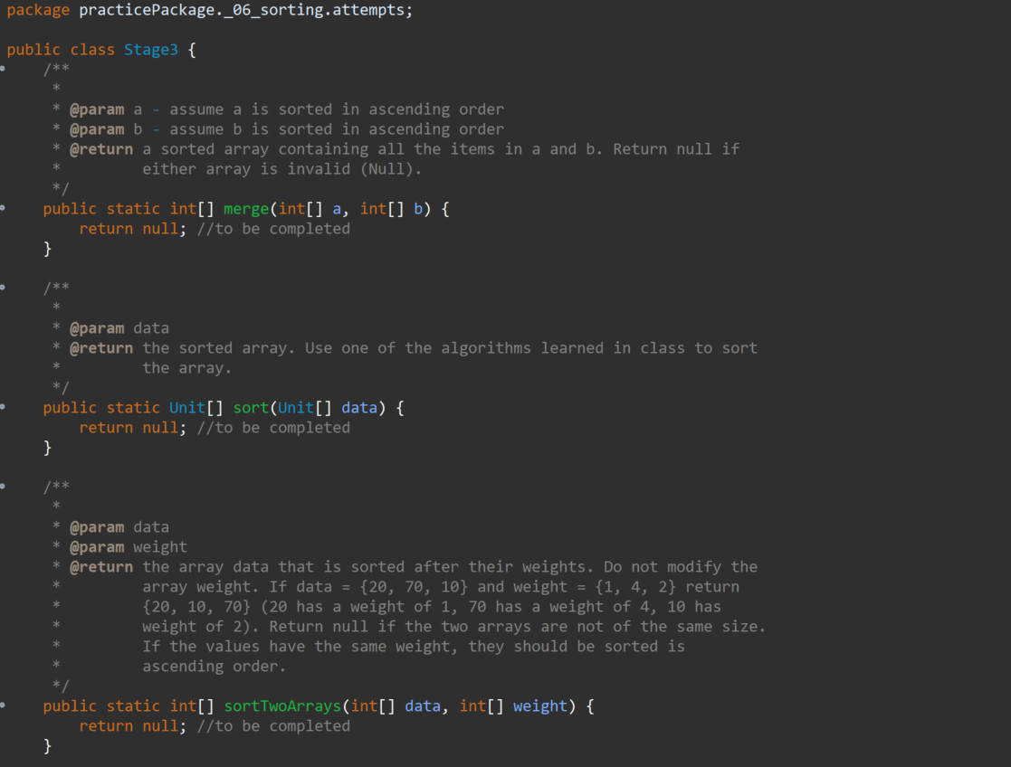 Solved THE TESTING CODE- package | Chegg.com