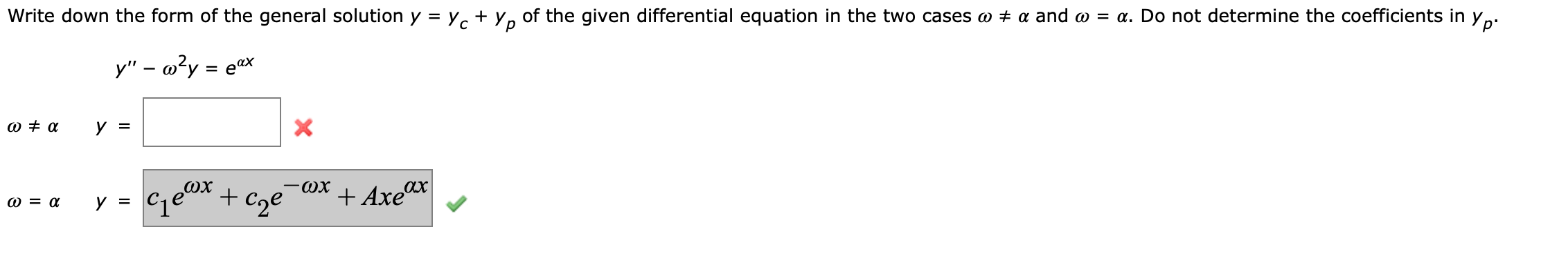 Solved Write down the form of the general solution y = Yc + | Chegg.com Solved Write down the form of the general solution y = Yc + | Chegg.com