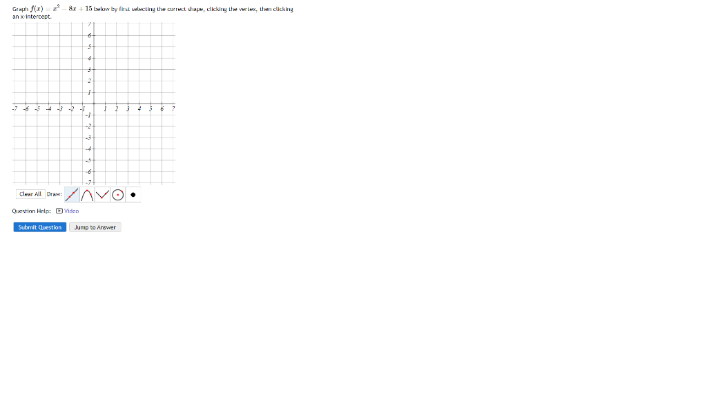 Solved Graph fx)-1 8x + 15 below by first selecting the | Chegg.com