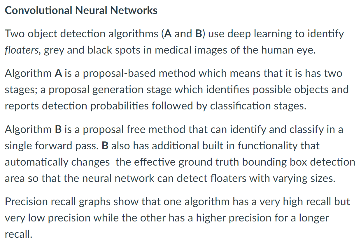 Convolutional Neural Networks Two object detection | Chegg.com