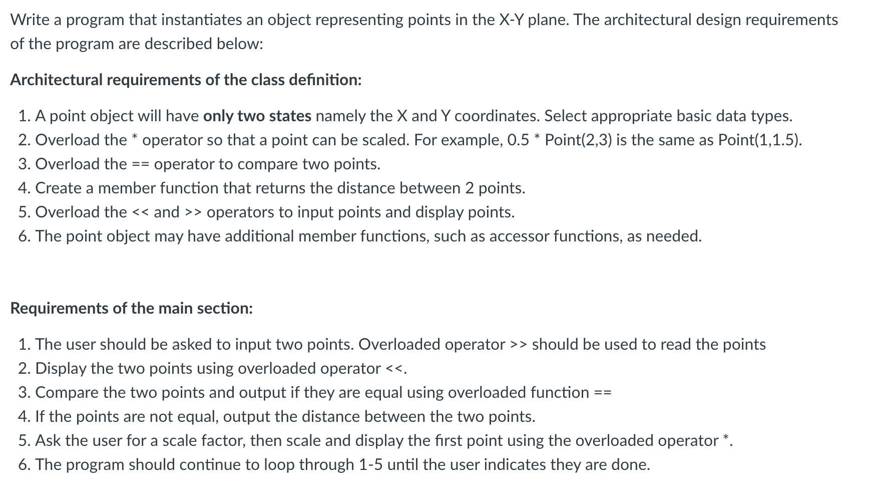 Solved Write a program that instantiates an object | Chegg.com