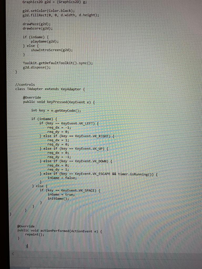 Solved Below there is a Pacman Game code by Java. Can you | Chegg.com
