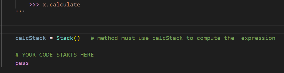 Solved Please solve the calculator class by using the stack | Chegg.com