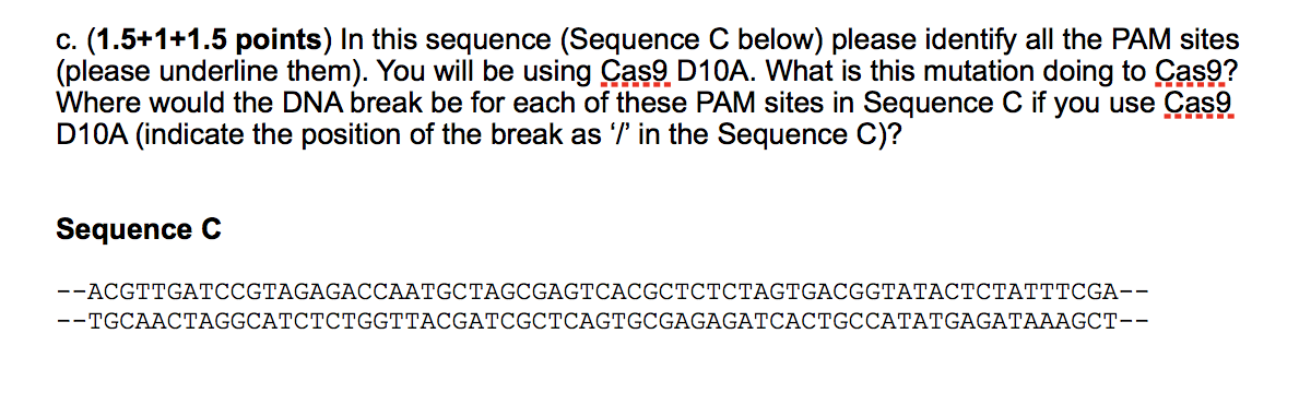 Solved c. (1.5+1+1.5 points) In this sequence (Sequence C | Chegg.com