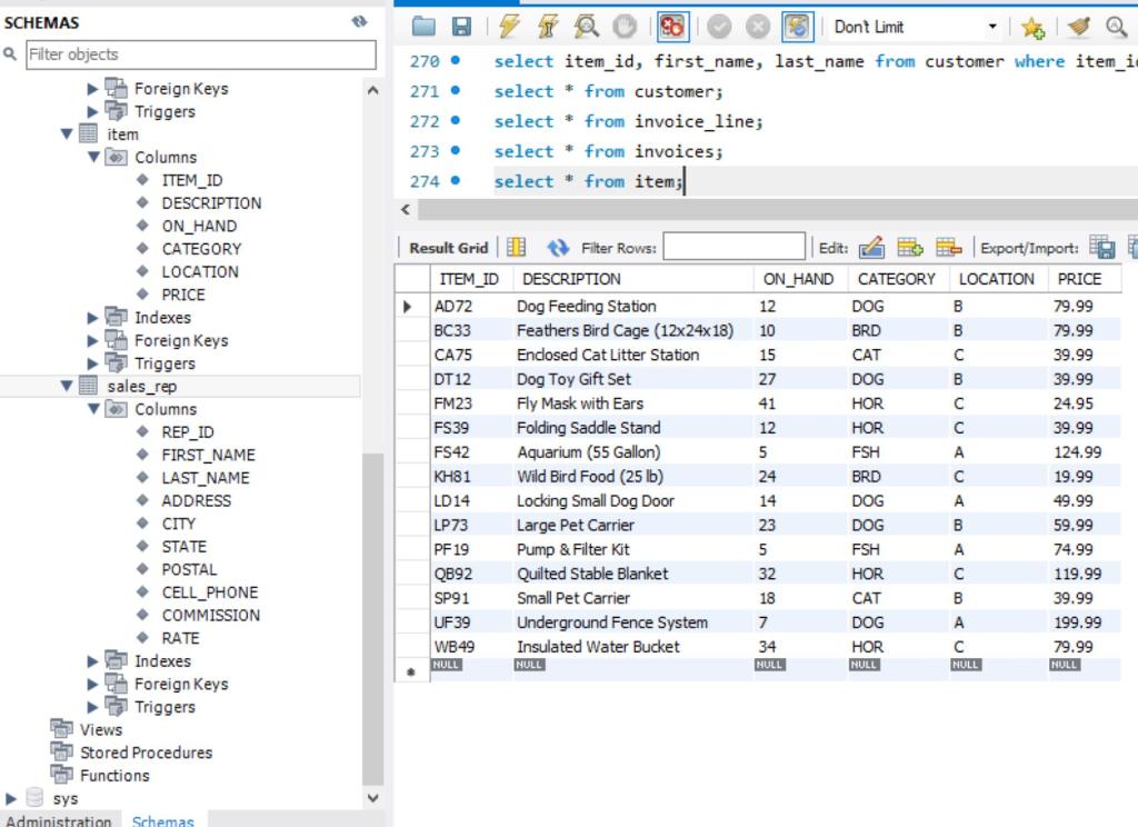 Solved Need help on the following SQL Statements. 5.4. Use | Chegg.com