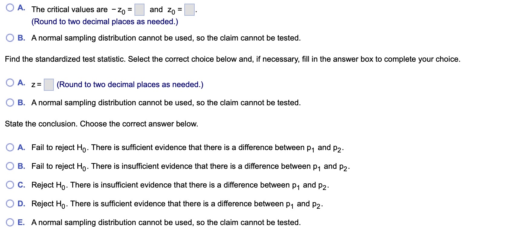 Solved using the given sample statistics. Assume the sample | Chegg.com