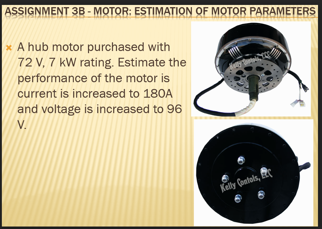 Solved ASSIGNMENT 3B - MOTOR: ESTIMATION OF MOTOR PARAMETERS | Chegg.com