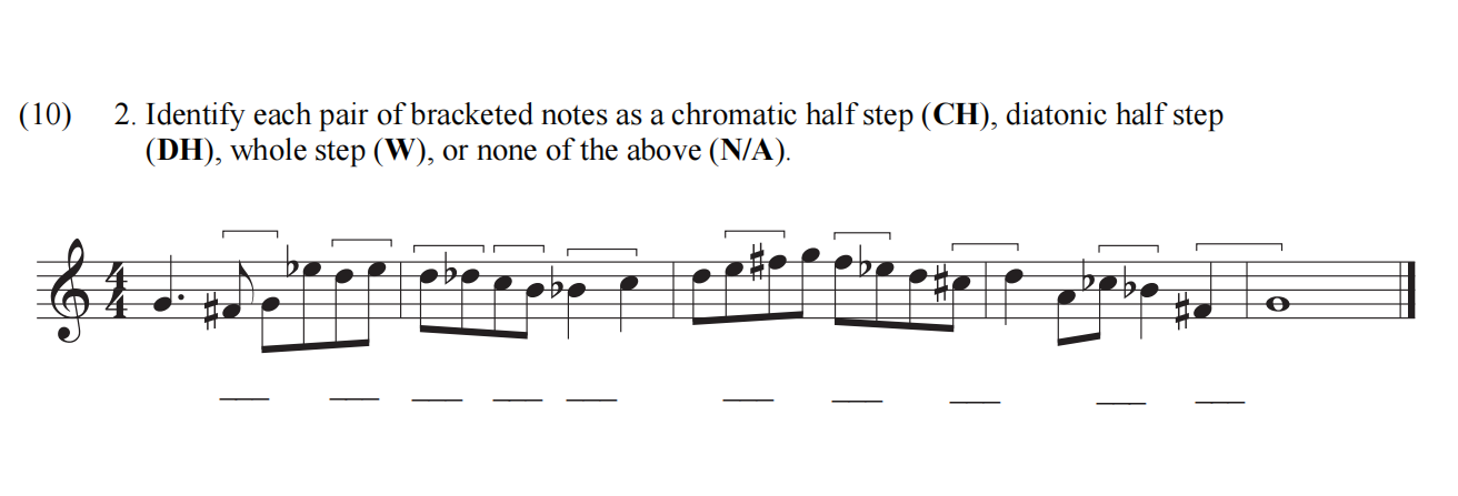 (10) 1. Name the following notes.2. Identify each | Chegg.com
