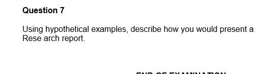 Solved Question 7 Using hypothetical examples, describe how | Chegg.com