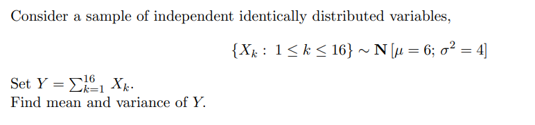 Solved Consider a sample of independent identically | Chegg.com