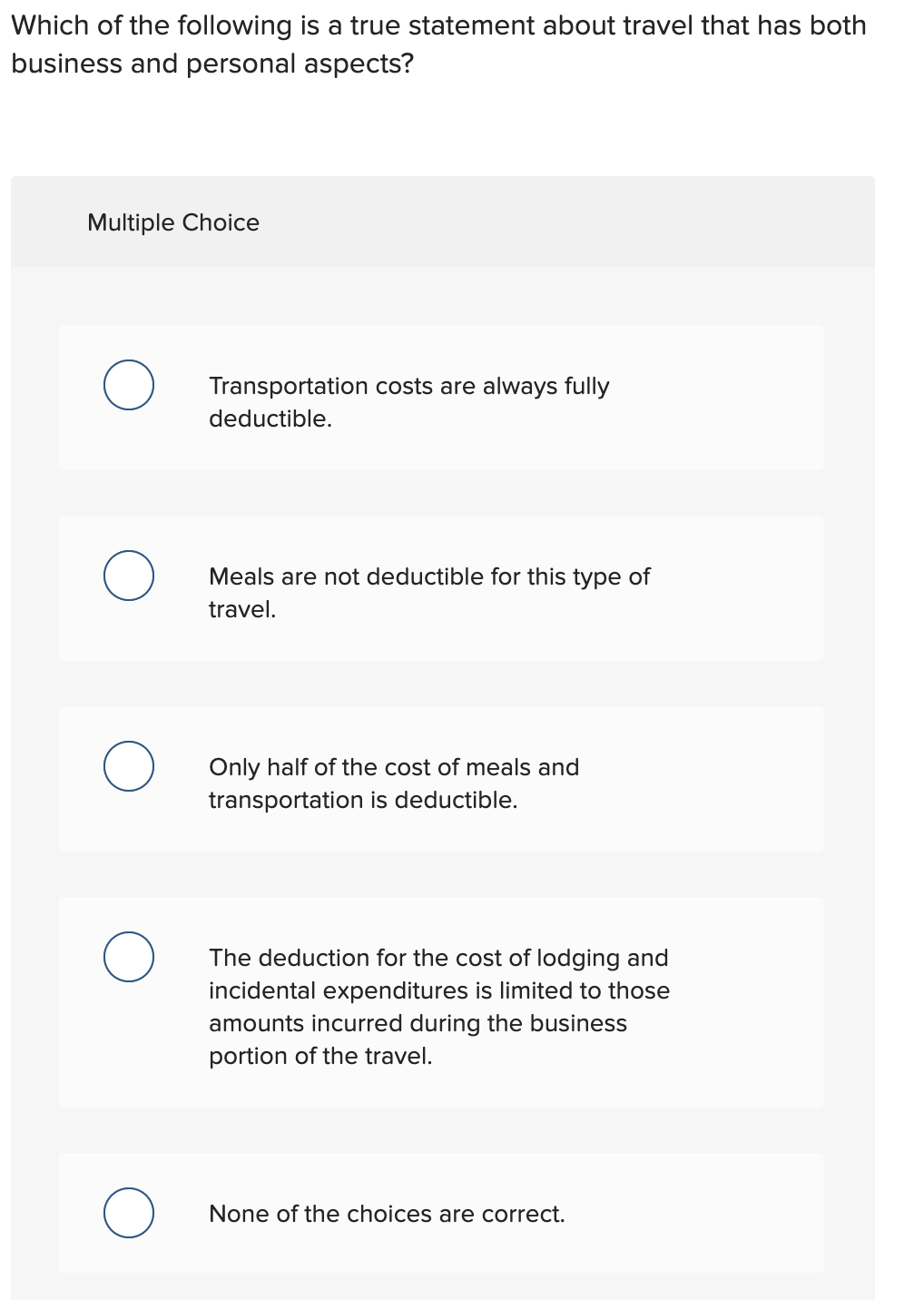 Solved Which of the following is a true statement about | Chegg.com
