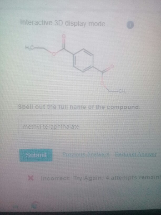 Solved Interactive 3D display mode Spell out the full name | Chegg.com