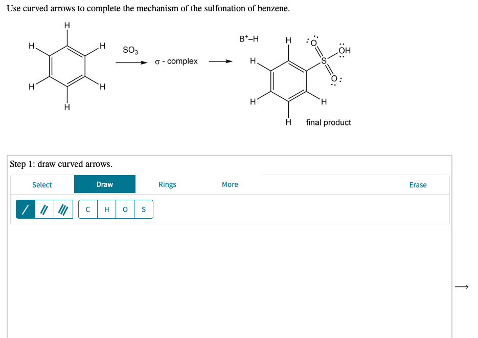 Solved Use curved arrows to complete the mechanism of the | Chegg.com