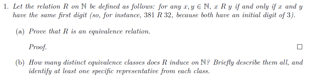 Solved Let the relation R on N be defined as follows: for | Chegg.com