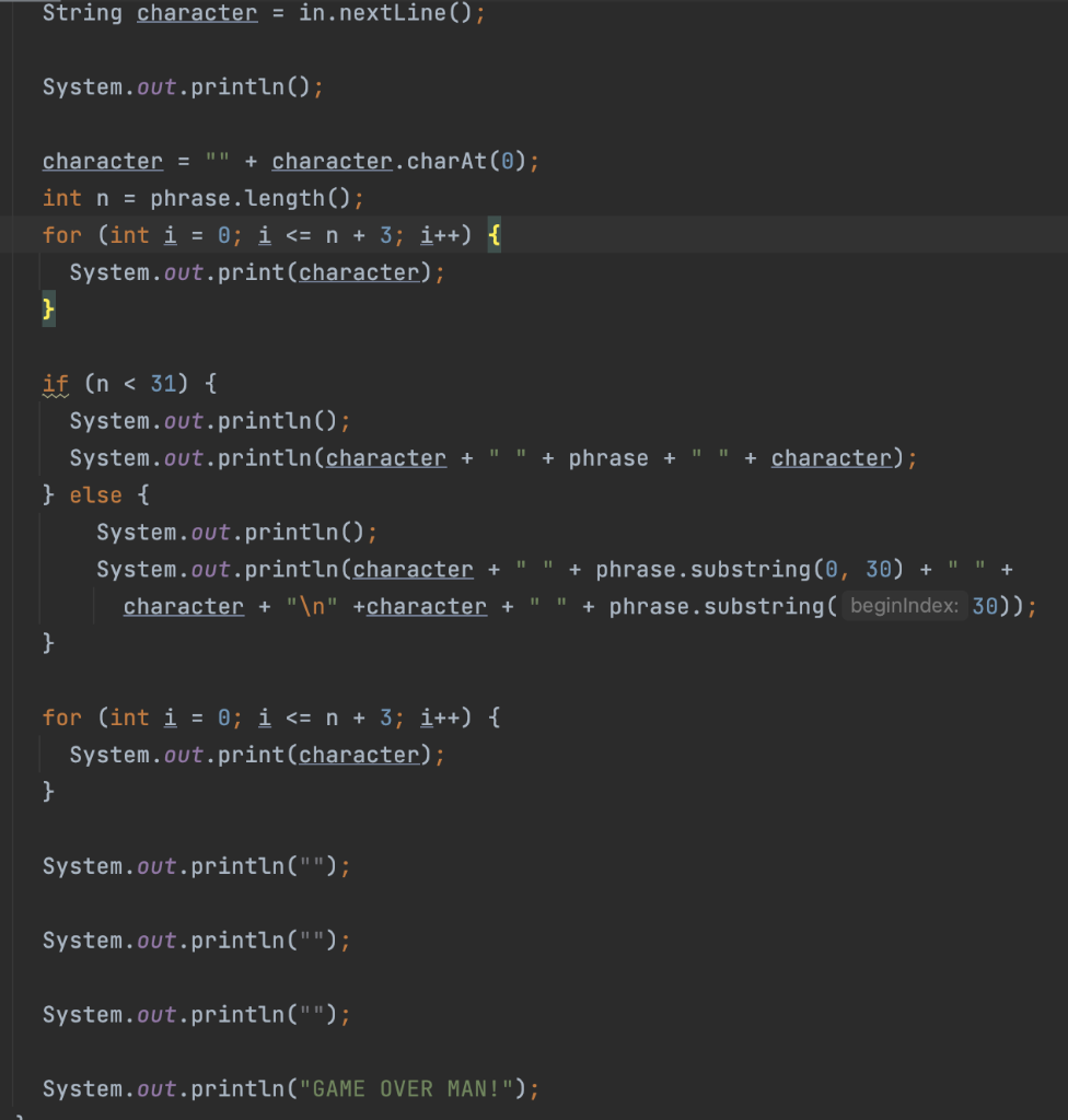 Solved I need help with one part of my code. The user input | Chegg.com