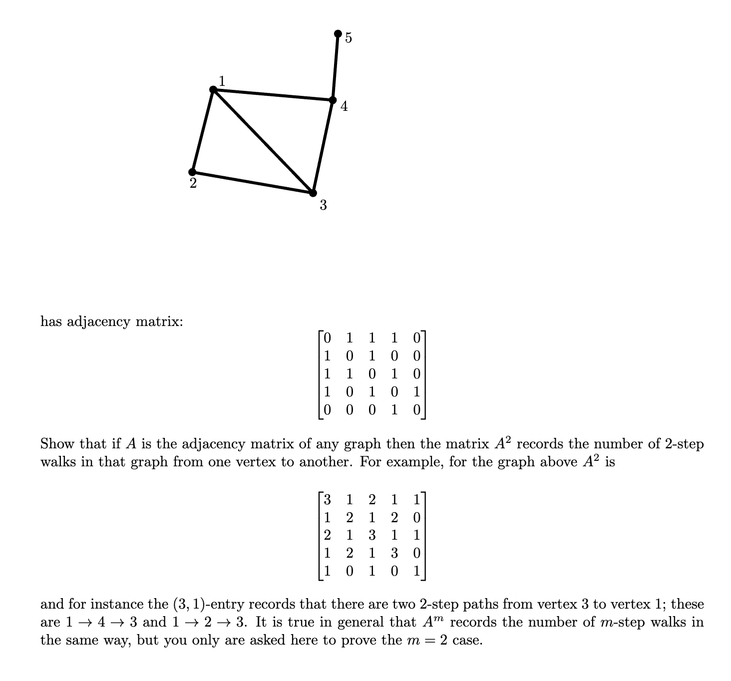 Solved 8. (4 points) A graph (or network) is a collection of | Chegg.com