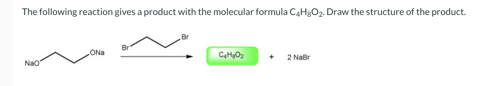 Solved The following reaction gives a product with the | Chegg.com