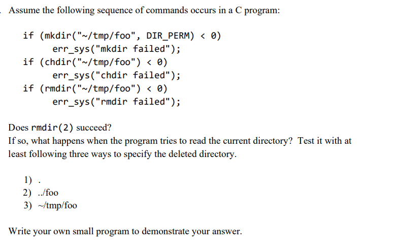 Solved Assume the following sequence of commands occurs in a | Chegg.com