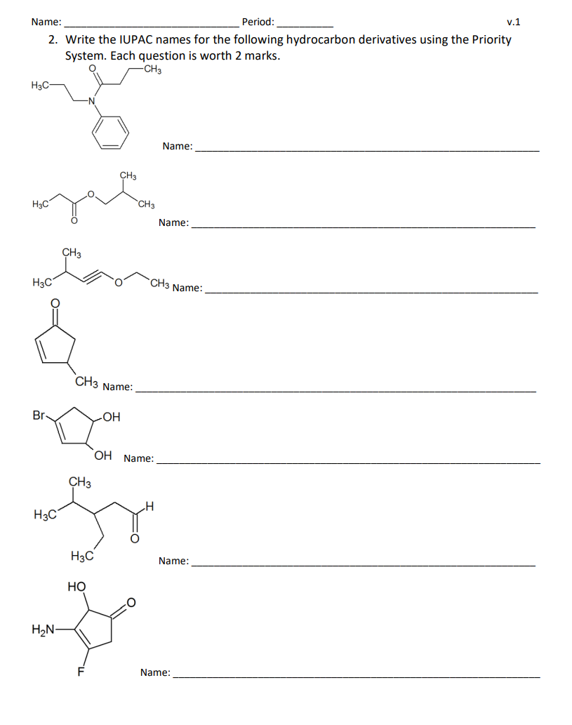 Solved 1. Draw the structures of the following hydrocarbon | Chegg.com