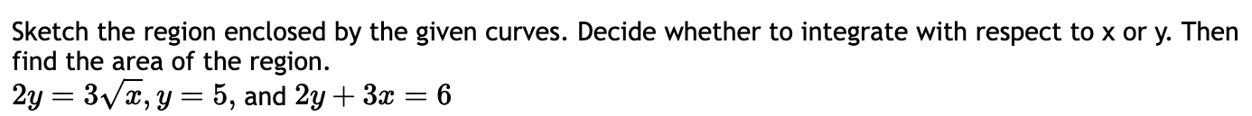 Solved Sketch the region enclosed by the given curves. | Chegg.com