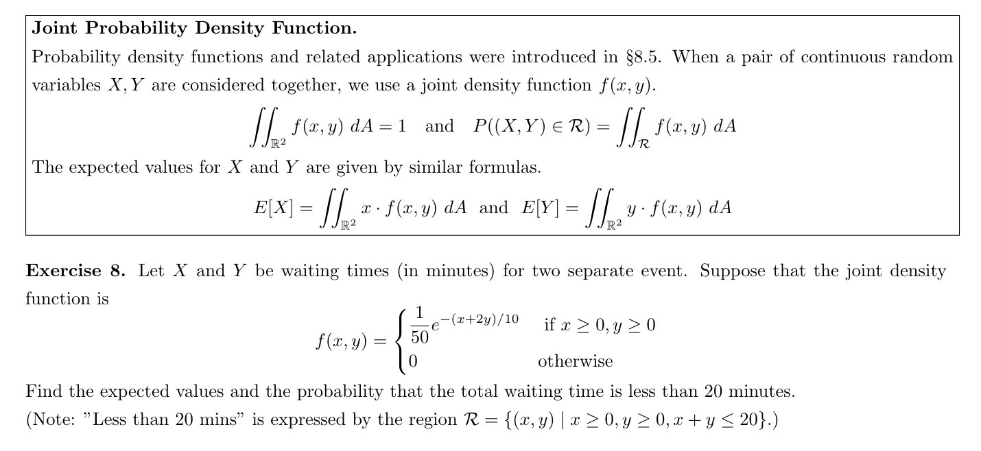 Solved Joint Probability Density Function.Probability | Chegg.com
