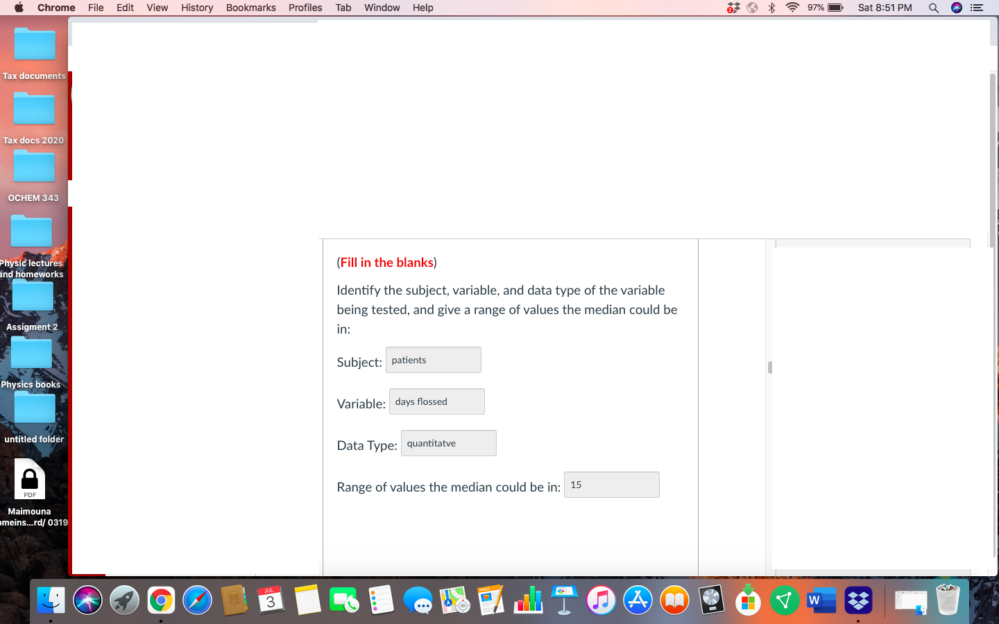 Solved Chrome File Edit View History Bookmarks Profiles Tab | Chegg.com