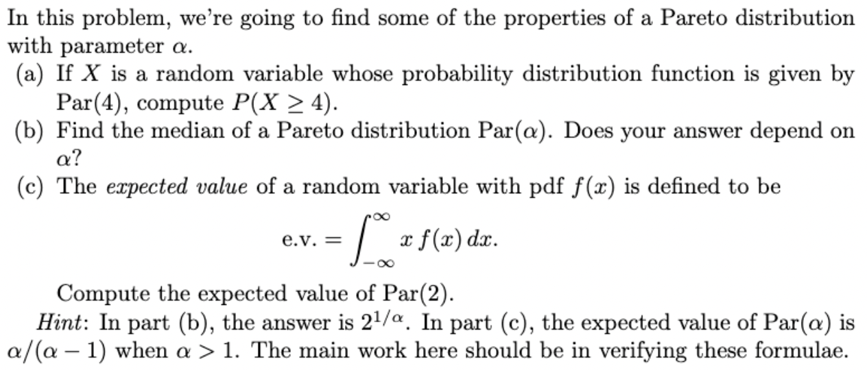 Solved In this problem, we're going to find some of the | Chegg.com