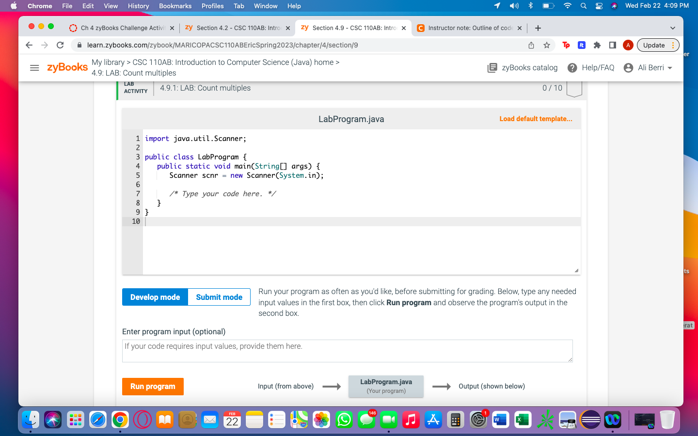Solved Instructor note: Outline of code might look like | Chegg.com