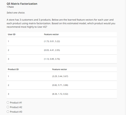 Solved Select one choice.A store has 3 customers and 3 | Chegg.com