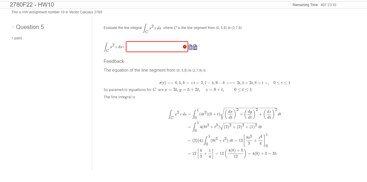 Solved This is HW assignment number 10 in Vector Calculus | Chegg.com