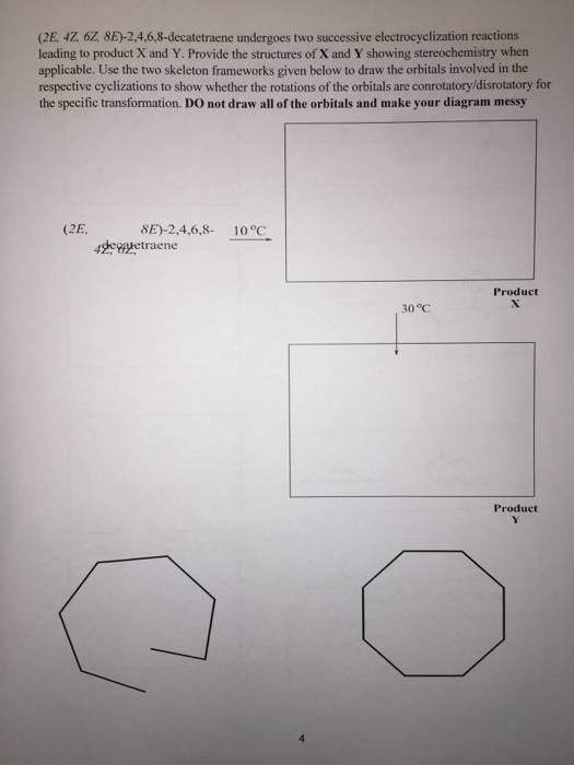 Solved (2E, 4Z 6z, 8E)-2,4,6,8-decatetraene undergoes two | Chegg.com