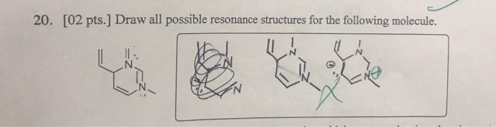Solved Draw all possible resonance structures for the | Chegg.com