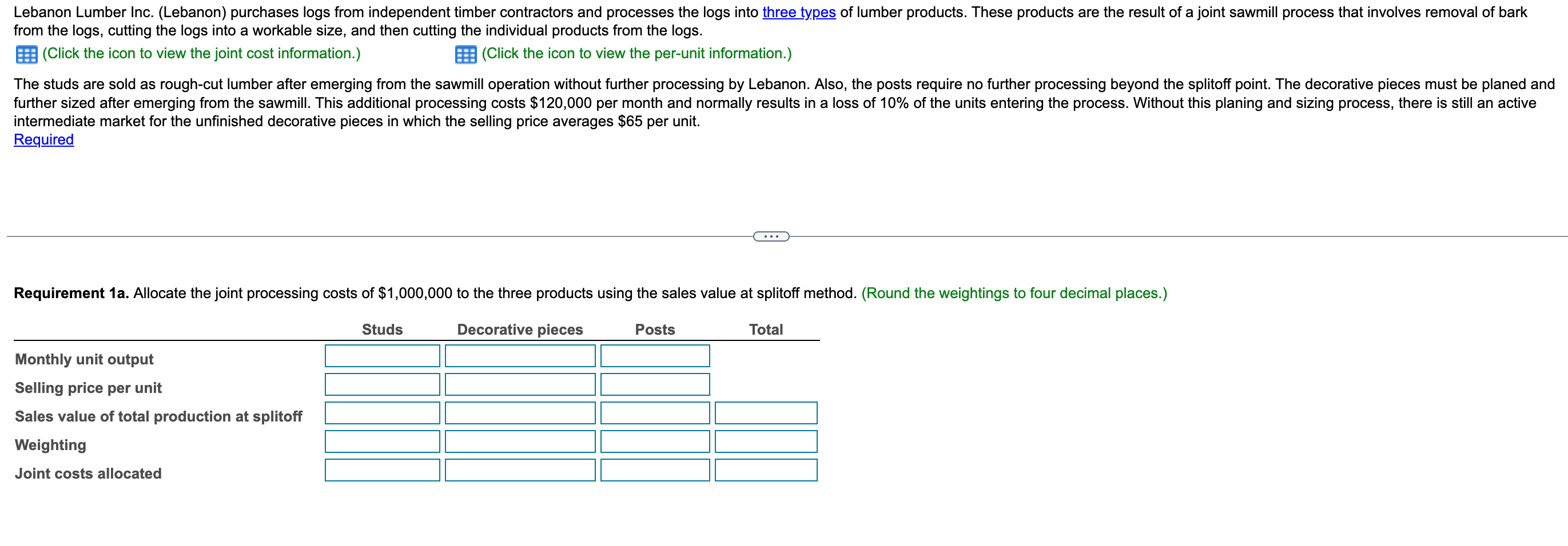 Solved from the logs, cutting the logs into a workable size, | Chegg.com