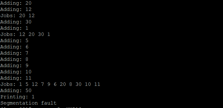 Solved I keep getting a seg fault, not sure how to fix it | Chegg.com