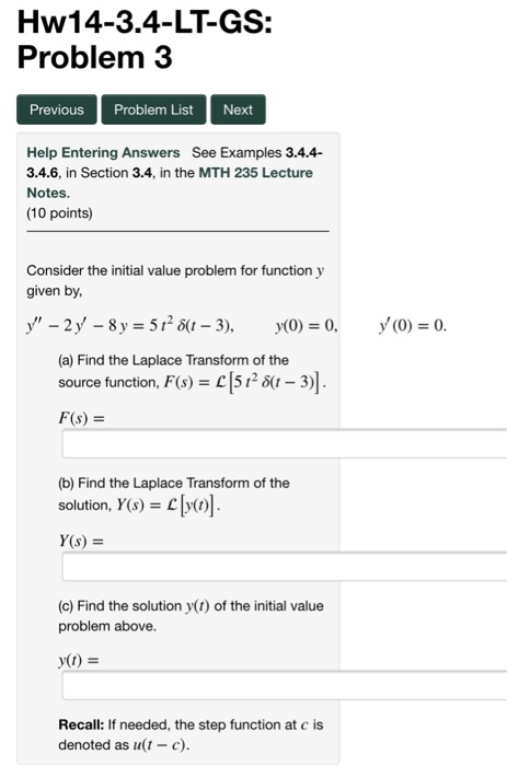 Solved Hw14-3.4-LT-GS: Problem 3 Previous Problem List Next | Chegg.com
