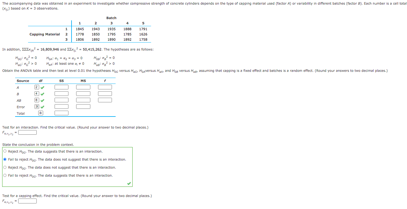 solved-the-accompanying-data-was-obtained-in-an-experiment-chegg