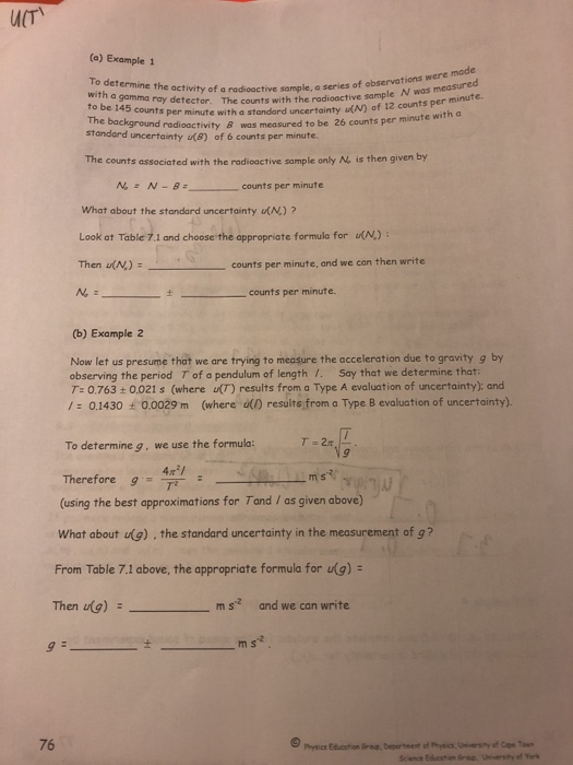 Solved UIT (a) Example 1 made To with a to be 145 counts | Chegg.com