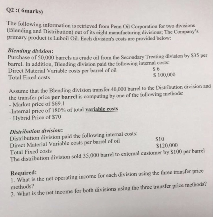 Solved Q2:(6marks) The following information is retrieved | Chegg.com