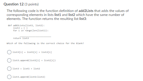 Solved Question 10 (1 point) The following code is the | Chegg.com