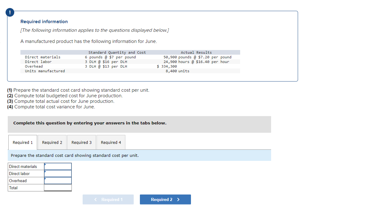 Solved Required information [The following information | Chegg.com