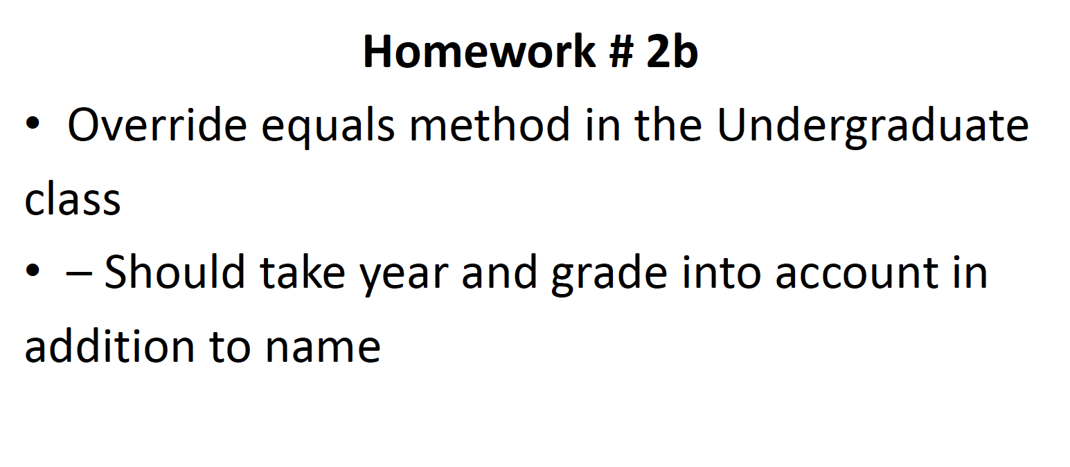 Solved Homework 2a Download and execute inheritance code | Chegg.com