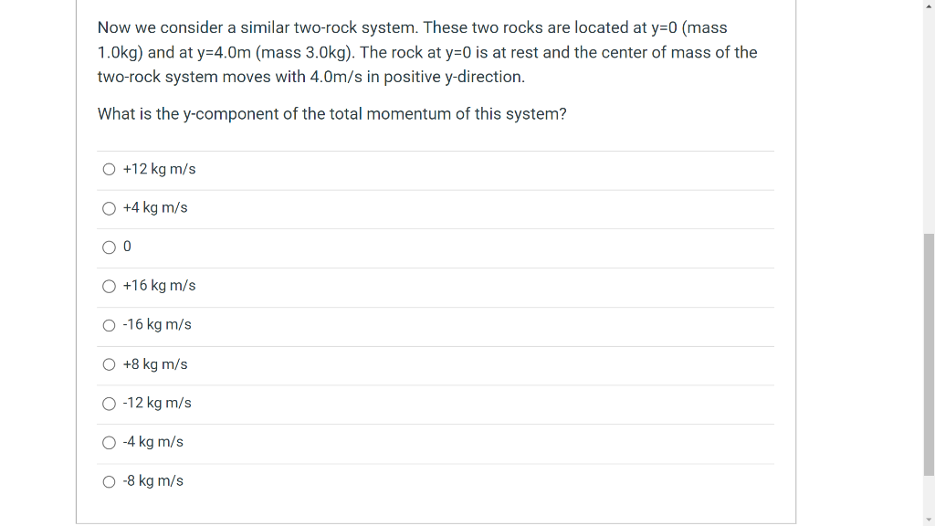 Solved Two rocks are located at different positions on the | Chegg.com