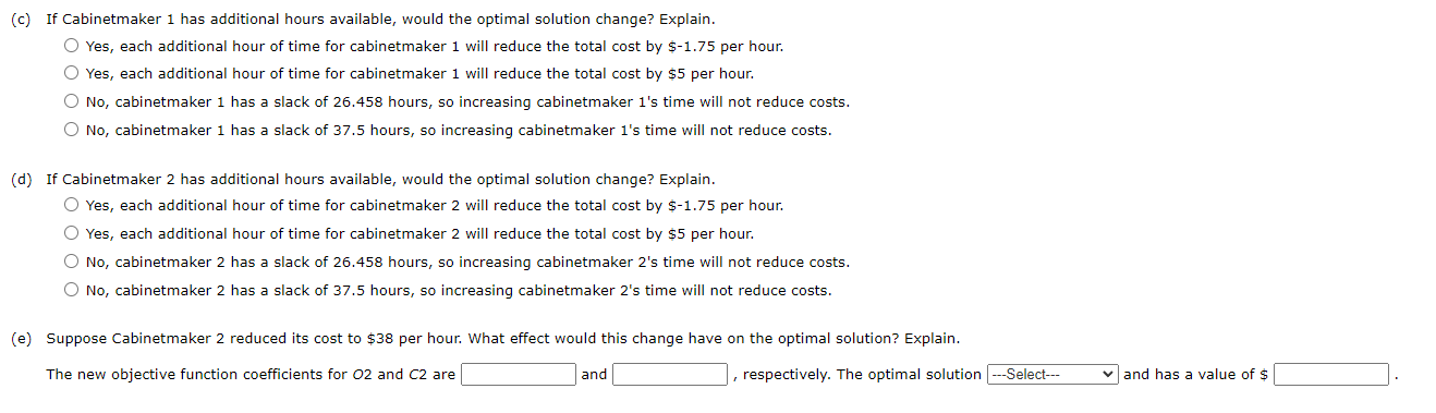 Solved A linear programming computer package is needed. work | Chegg.com